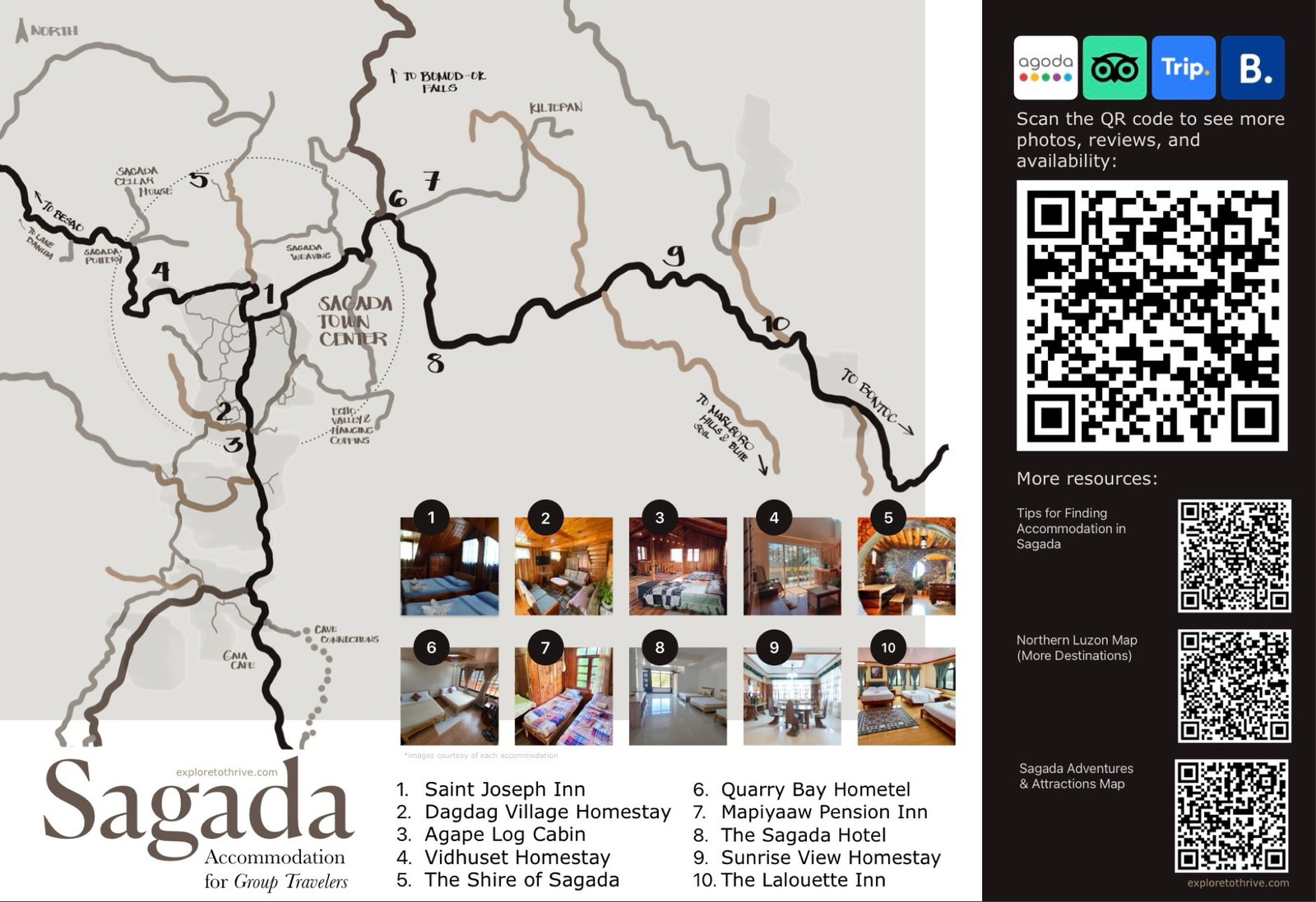 Where to Stay in Sagada for Group Travelers (See Map)