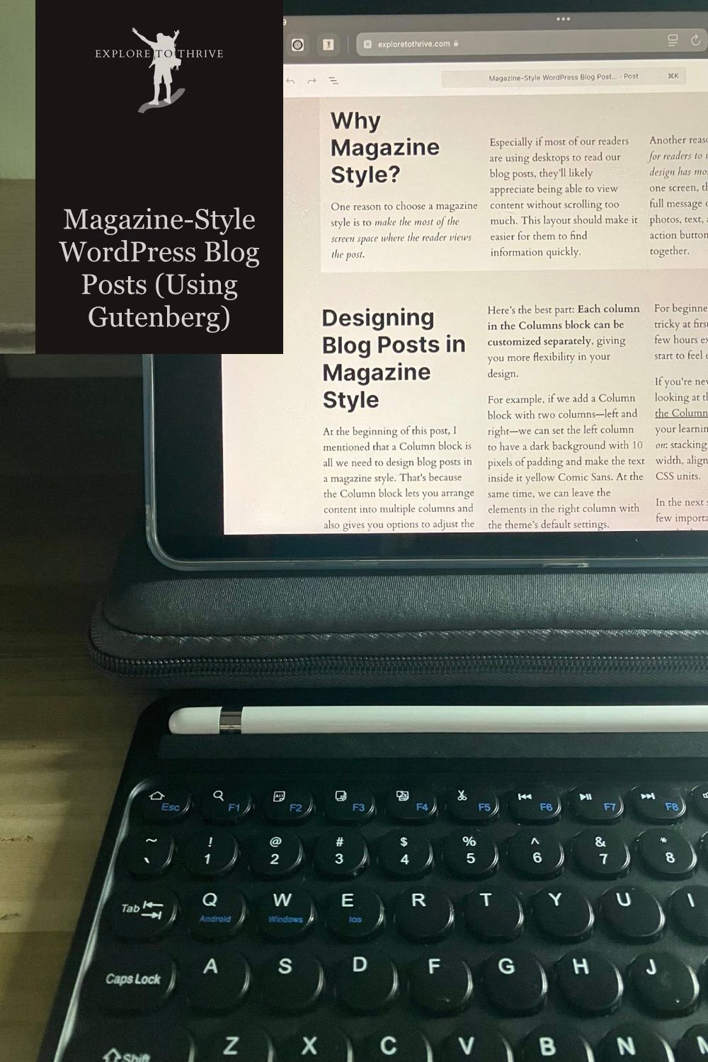 Design Magazine-Style WordPress Blog Posts with Gutenberg