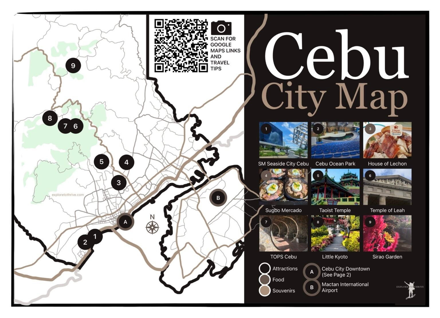 Cebu City Tourist Map: 20+ Places You Can’t Miss