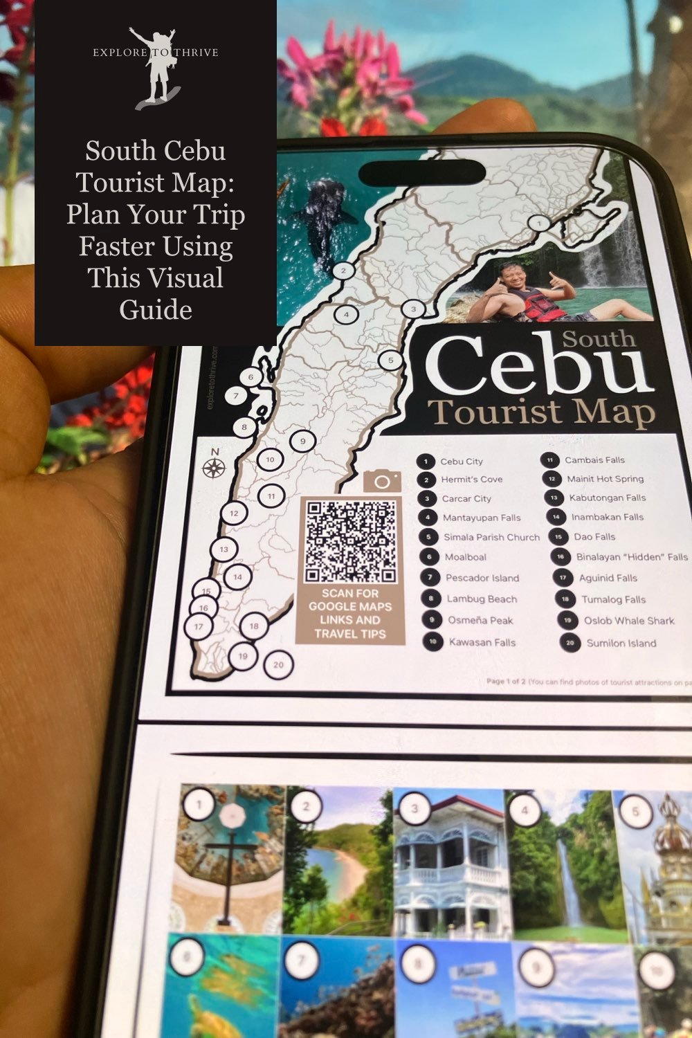 South Cebu Tourist Map: Visual Guide for Easy Trip Planning