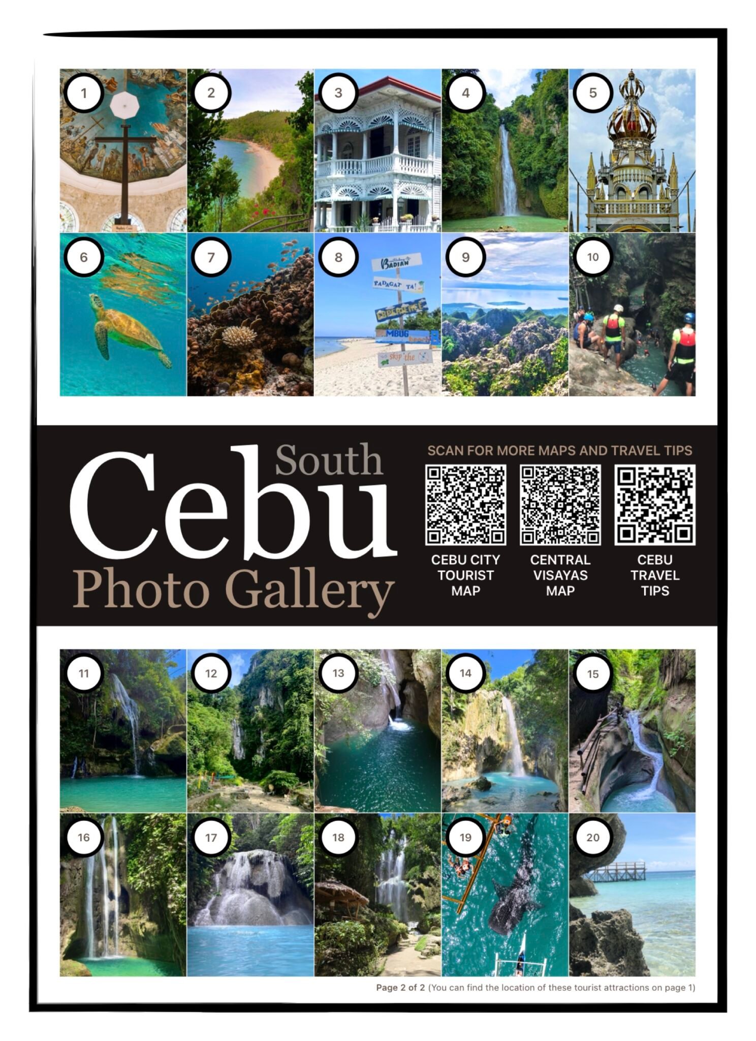 South Cebu Tourist Map: Visual Guide for Easy Trip Planning
